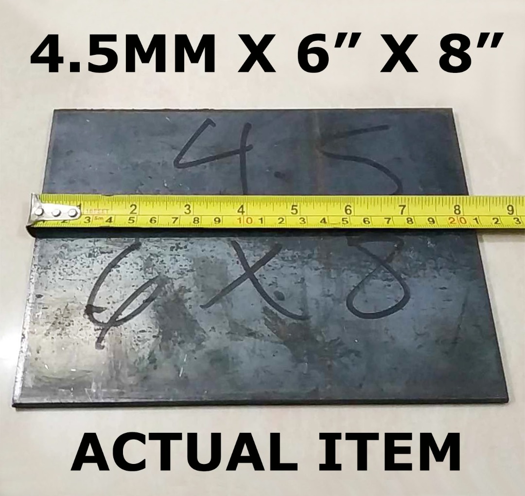 MS BASE PLATE 4.5MM X 6" X 8" MILD STEEL ...