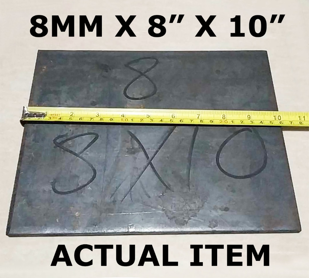 MS BASE PLATE 8MM X 8" X 10" MILD STEEL ...