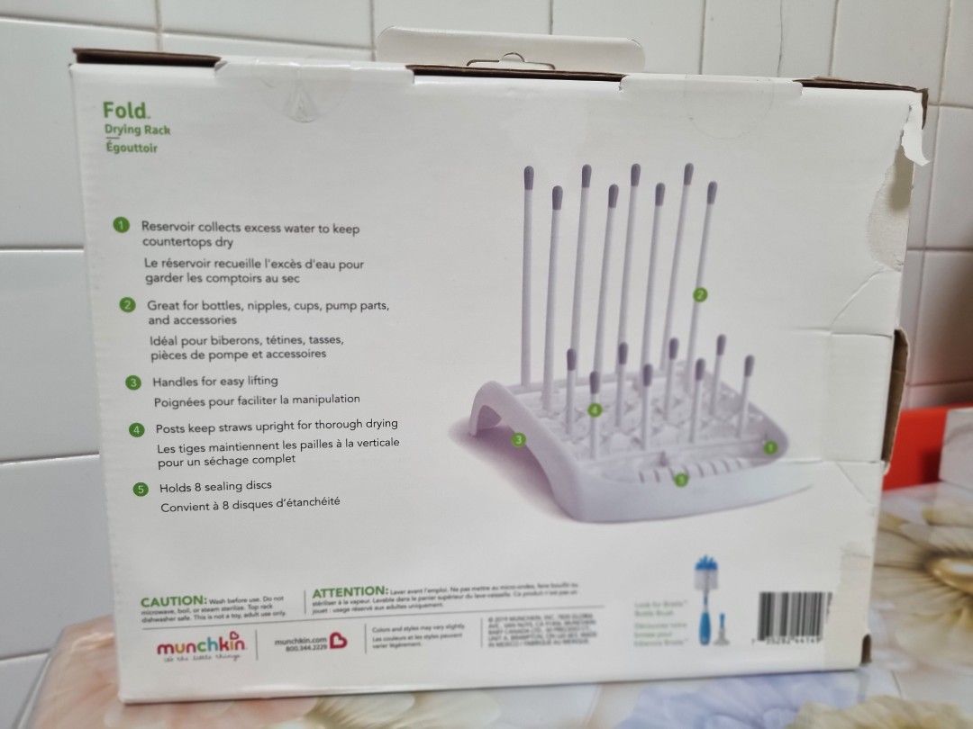 Munchkin Fold Drying Rack, Babies & Kids, Nursing & Feeding ...