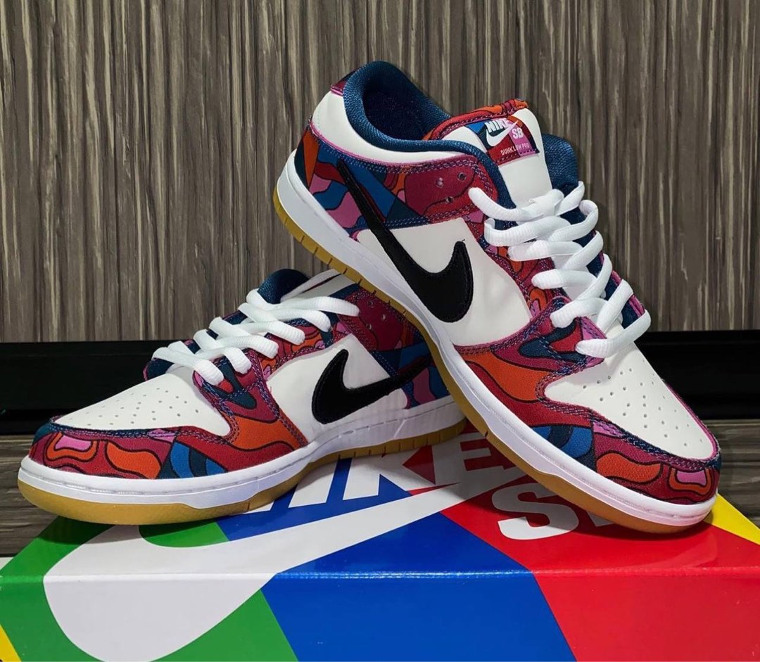 Nike Parra Dunk Low, Men's Fashion, Footwear, Sneakers on Carousell