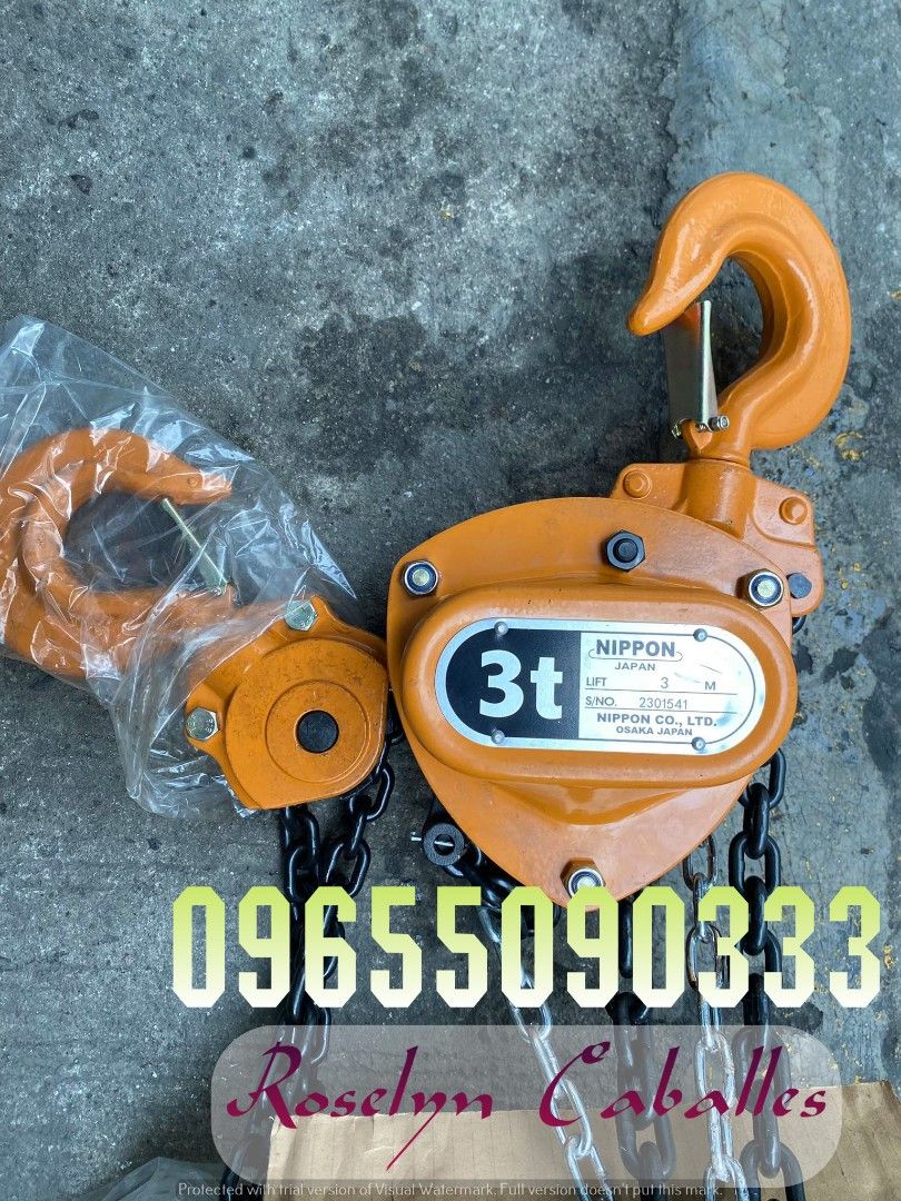 Nippon chain block, Commercial & Industrial, Construction Tools ...