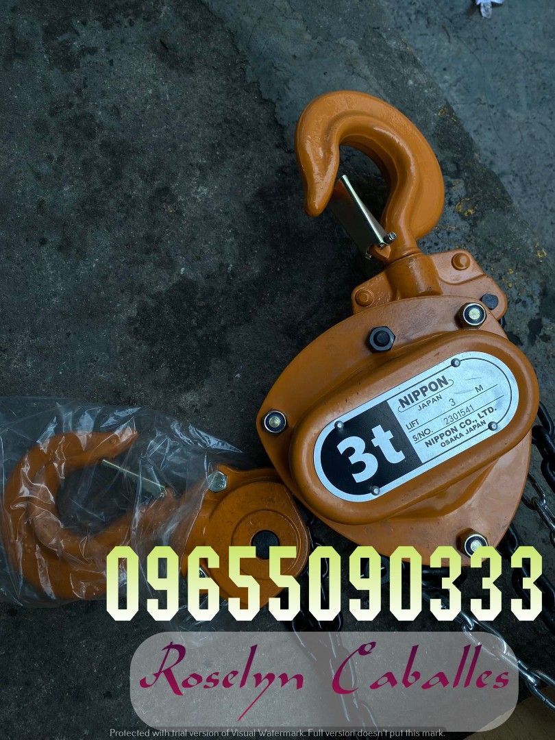 Nippon chain block, Commercial & Industrial, Construction Tools ...