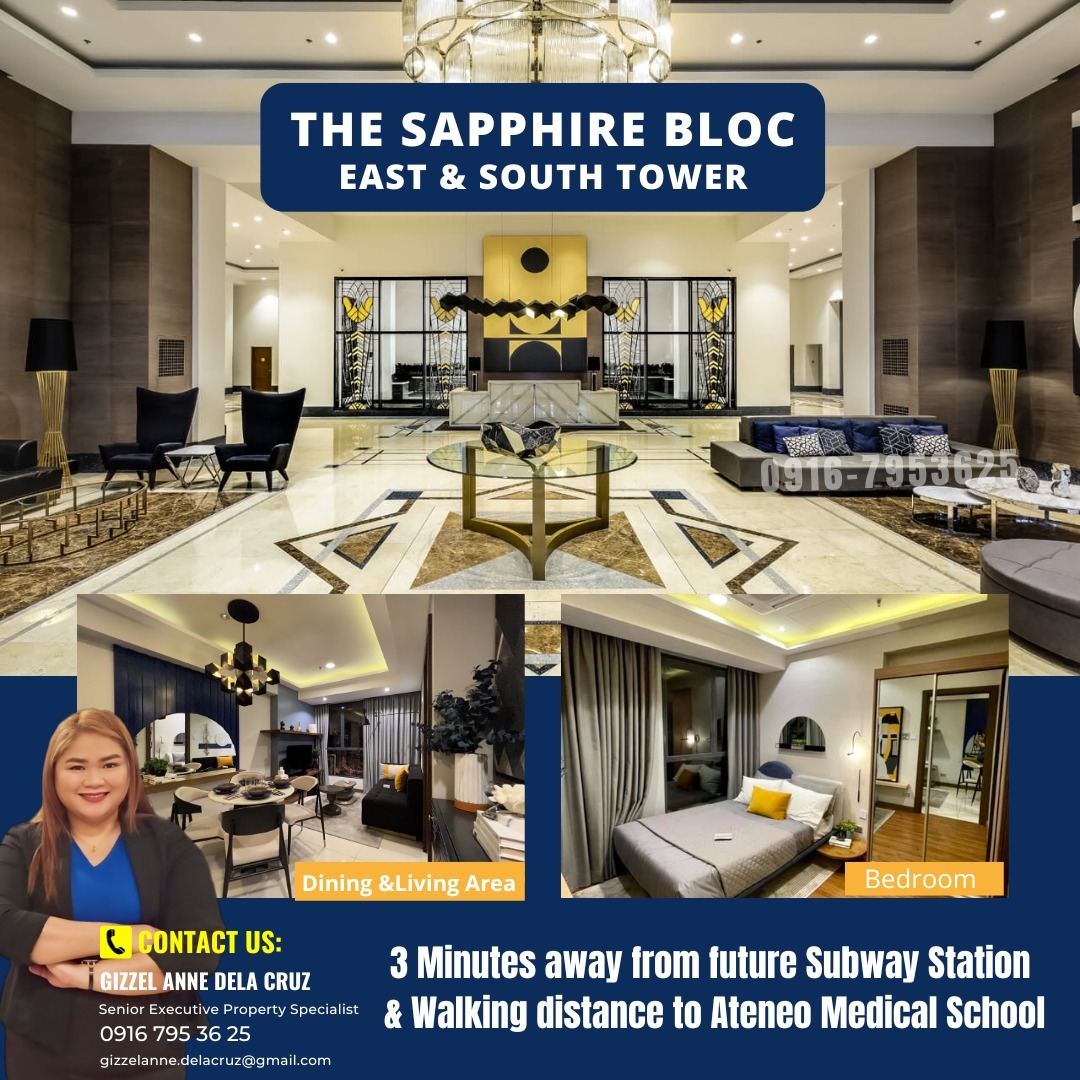 For Sale Pre-Selling 1 bedroom condominium at Ortigas Pasig Near Ateneo Medical City, Robinsons ...