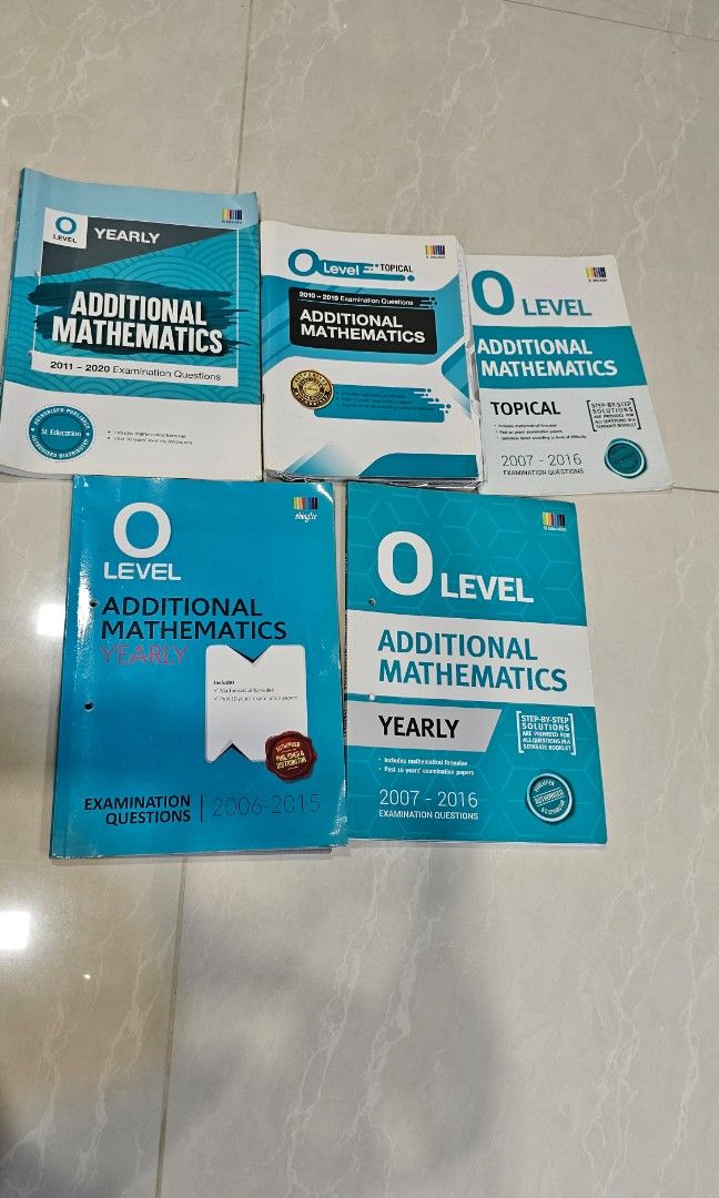 O level Elementary and Add Maths Textbooks, Hobbies & Toys, Books ...