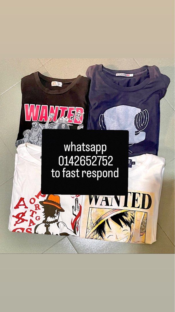 One Piece Combo 5 Pcs Official Merch One Piece Uniqlo, Men's Fashion ...