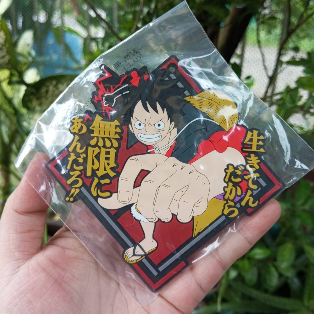 ONEPIECE Monkey D Luffy Rubber Keychain, Hobbies & Toys, Toys & Games ...
