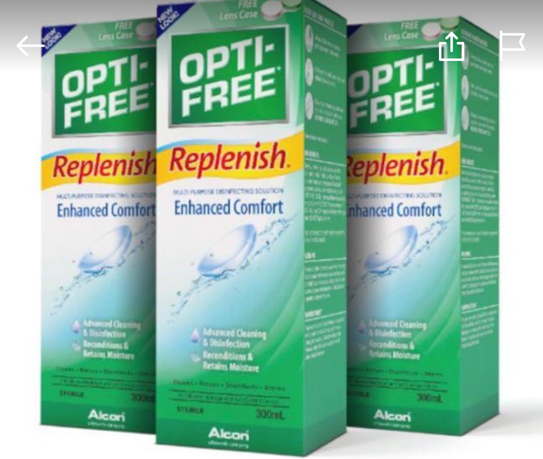 Optifree replenish Contact lens solution, Beauty & Personal Care ...