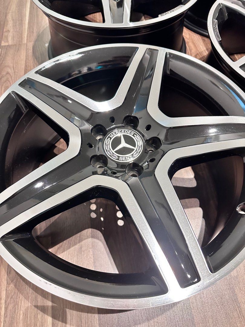 Original AMG Mercedes rims 19 inch, Auto Accessories on Carousell
