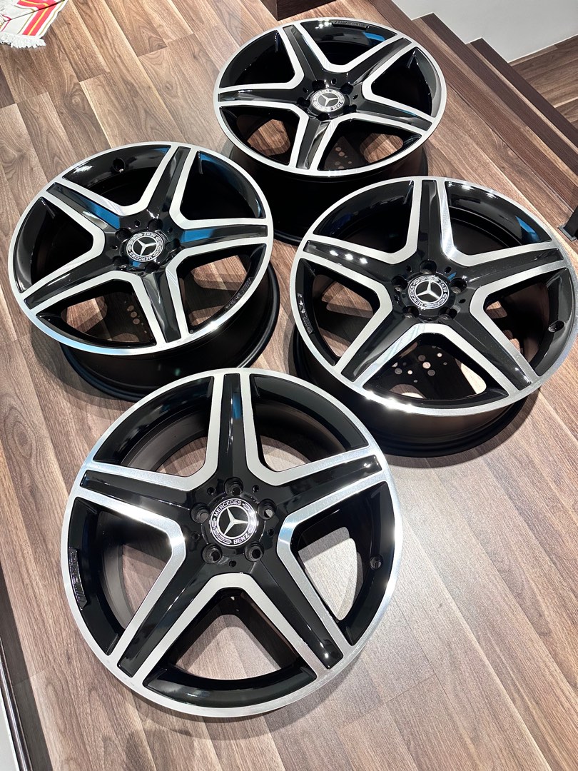 Original AMG Mercedes rims 19 inch, Auto Accessories on Carousell