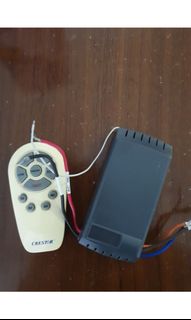 Original Crestar Fan Receiver + Remote, Furniture & Home Living ...