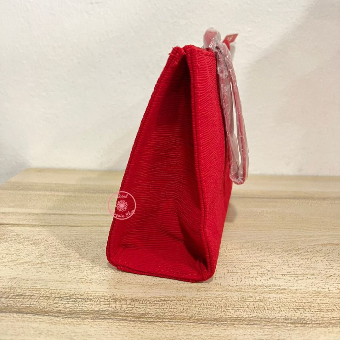 [Original] GIORGIO ARMANI Red Premium Pouch, Women's Fashion, Bags ...