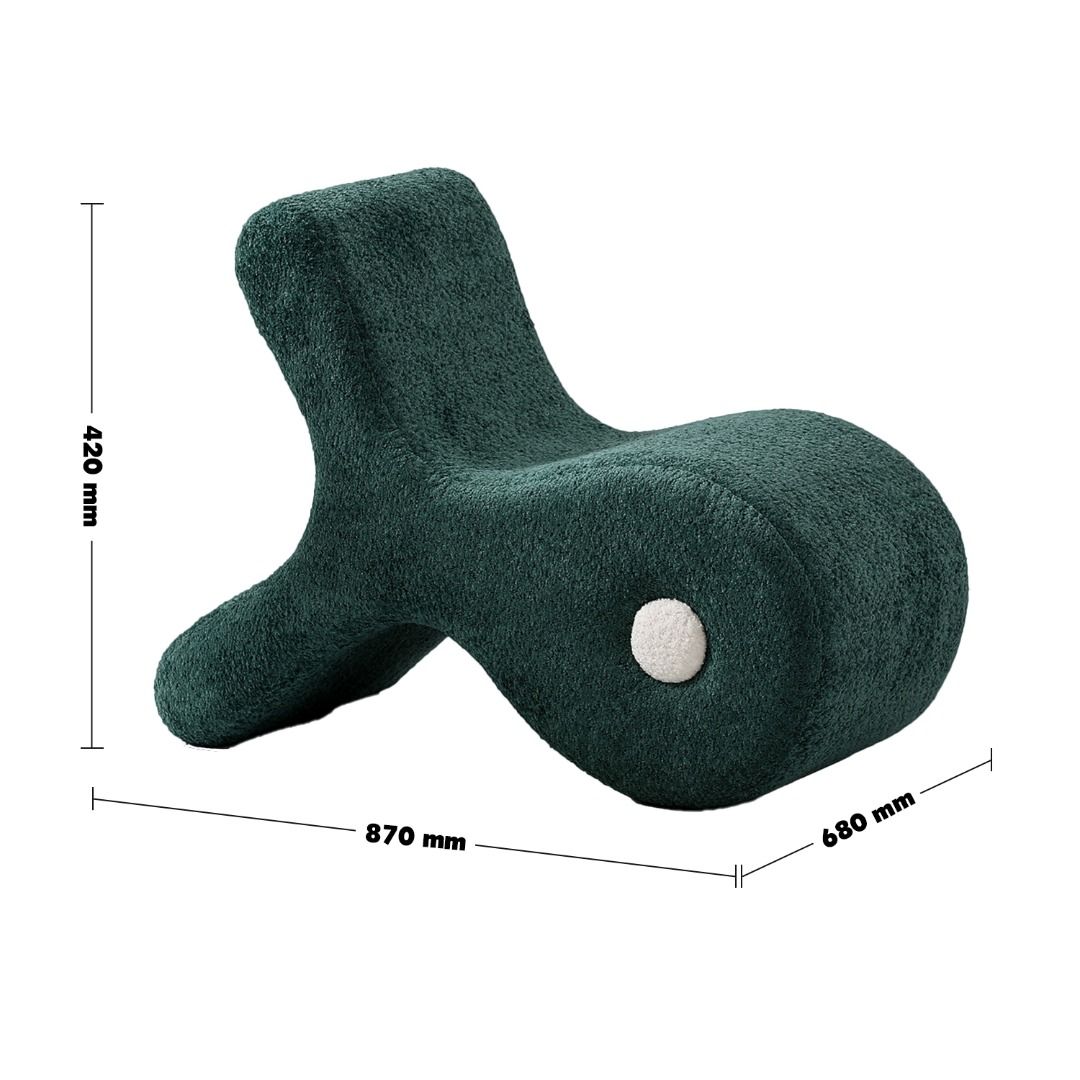 Ottoman Green FISH, Furniture & Home Living, Furniture, Other Home ...
