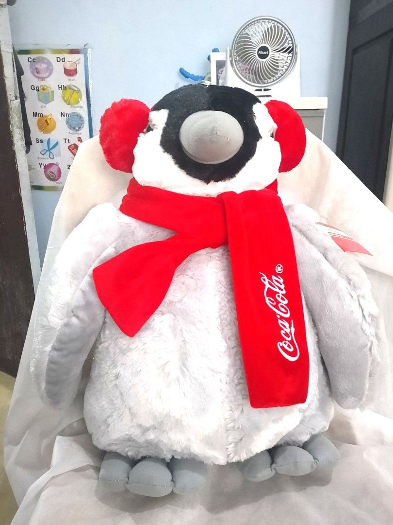 Penguin coca cola stuff toy(large), Hobbies & Toys, Toys & Games on ...