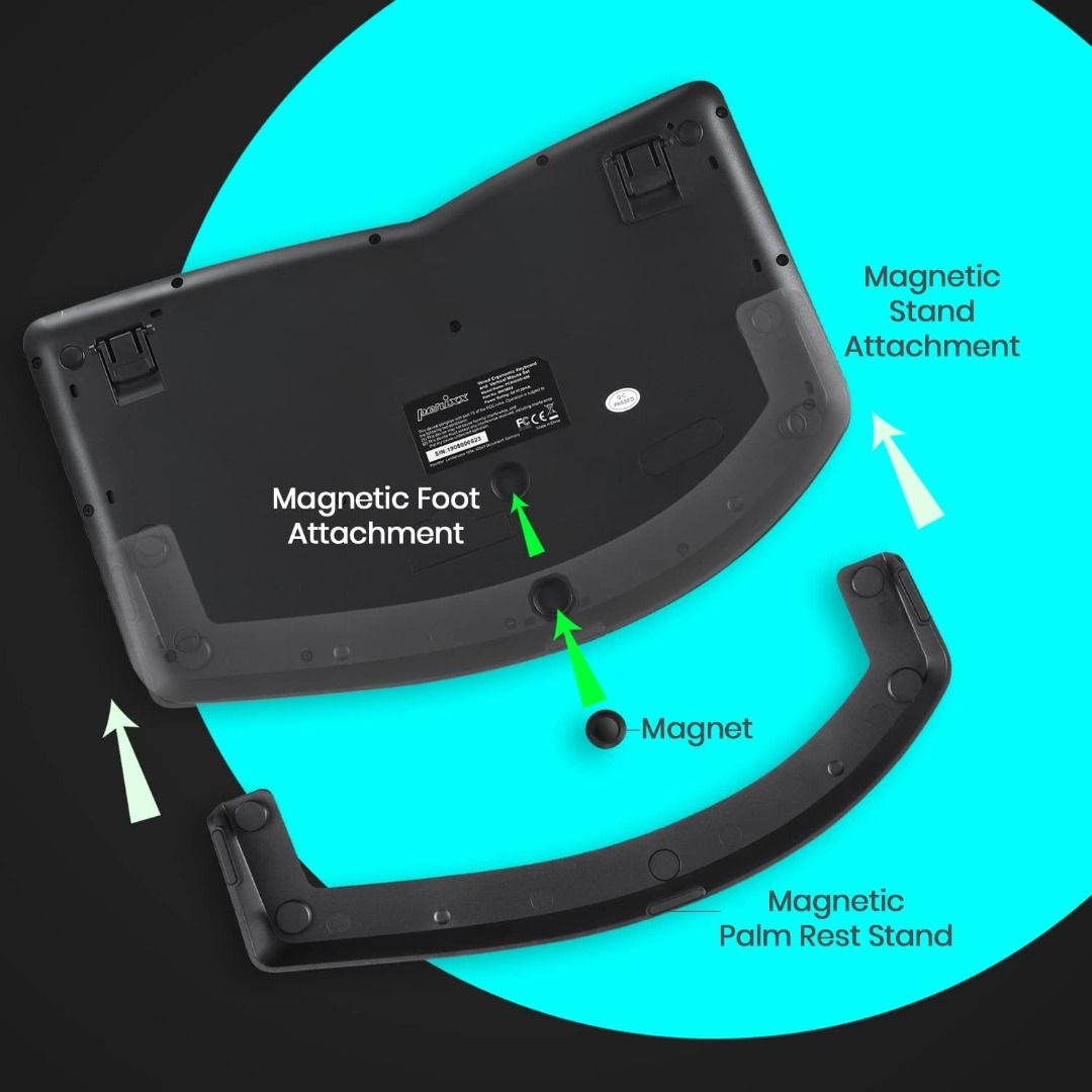 Perixx PERIDUO-406, Wired Mini Ergonomic Split Keyboard and Vertical ...