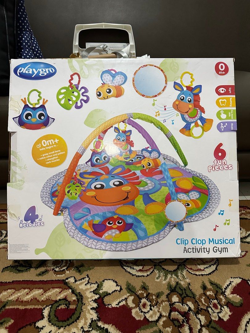 Playgro baby gym playmat, Bayi & Anak, Mainan & Baby Walker di Carousell