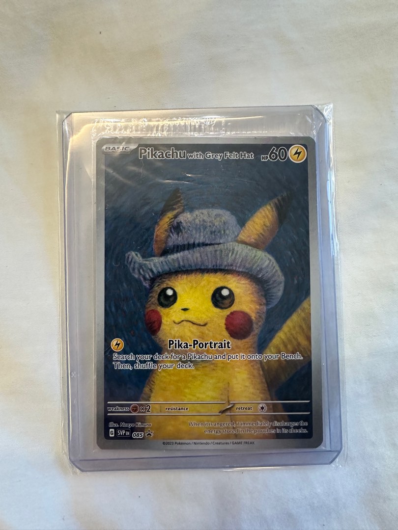 Pokemon pikachu Van Gogh card, Hobbies & Toys, Toys & Games on Carousell