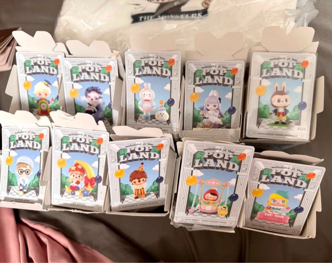泡泡瑪特 Popland 限定 樂園 集合 系列 盲盒 infrant playtime molly dimoo hirono labubu ...