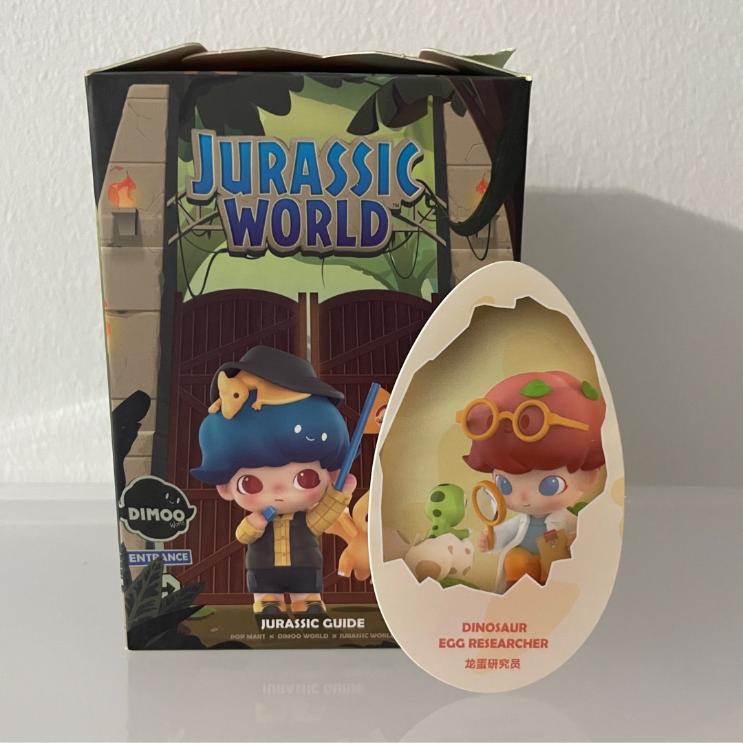 Popmart Dimoo Jurassic World - Dinosaur Egg Researcher, Hobbies & Toys ...