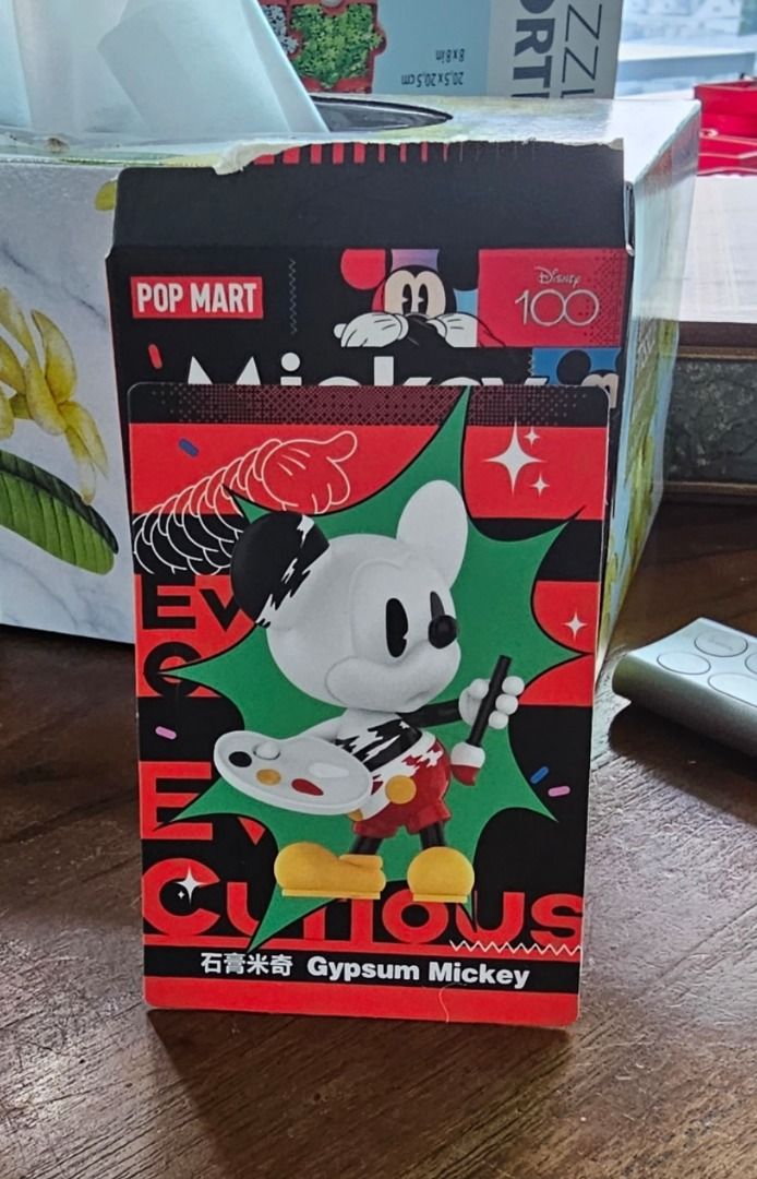 Popmart Mickey Ever Curious, Gypsum Mickey, Hobbies & Toys, Toys ...