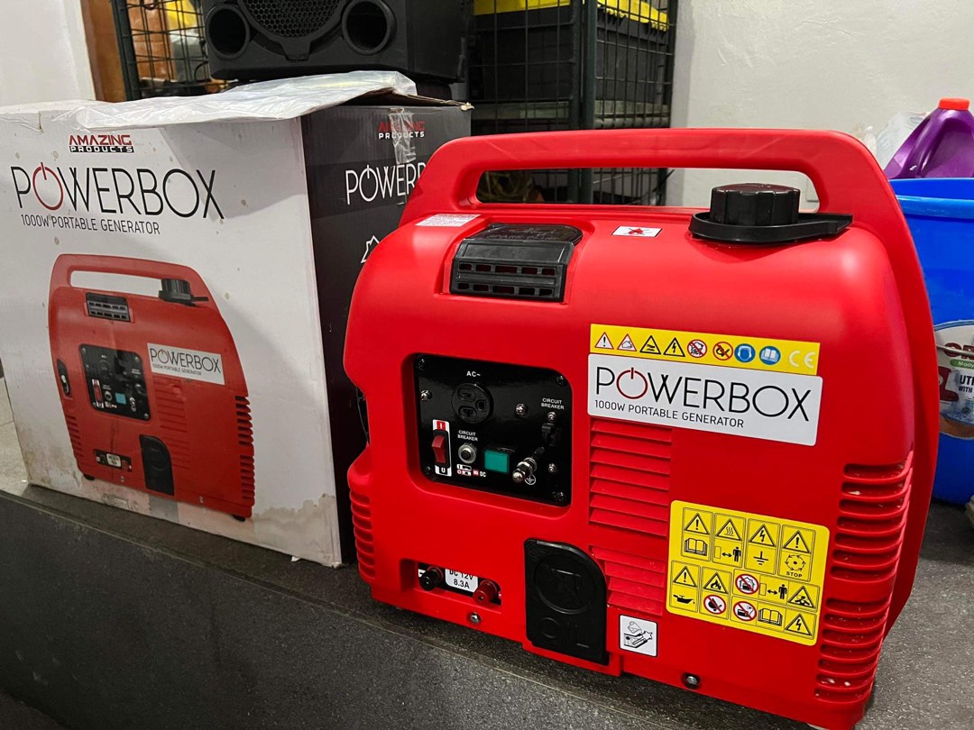 Powerbox portable generator 1000w, Furniture & Home Living, Home ...