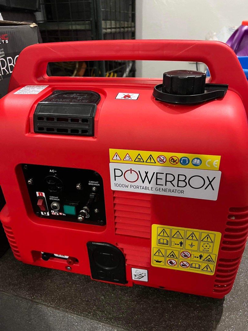 Powerbox portable generator 1000w, Furniture & Home Living, Home ...
