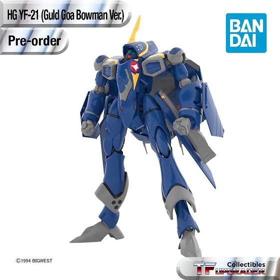 [Pre-order] Bandai Macross Plus 1/100 HG YF-21 (Guld Goa Bowman Ver ...