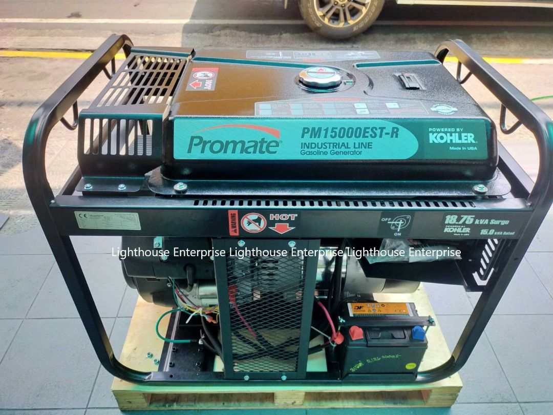 Promate PM15000 EST-R Gasoline Generator (Kohler) 15kVA - 3 Phase ...