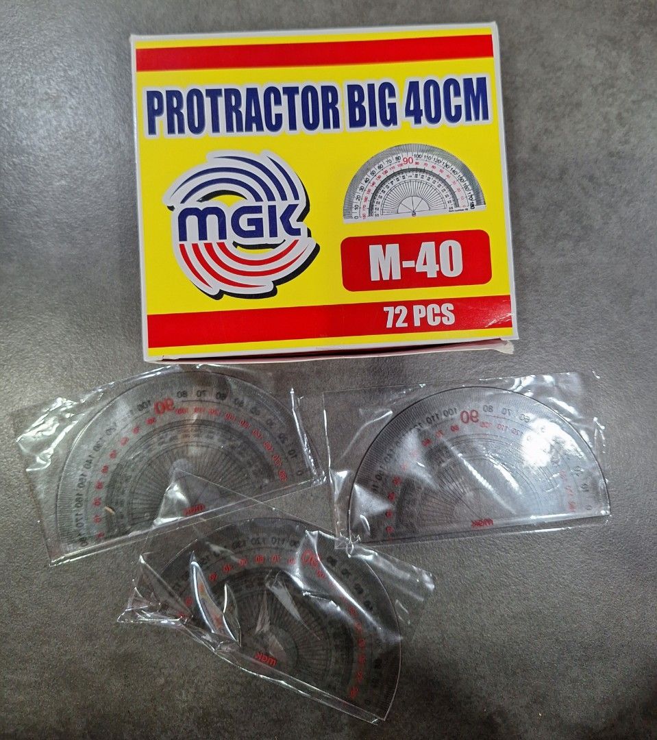 Protractor measuring ruler, Hobbies & Toys, Stationary & Craft ...