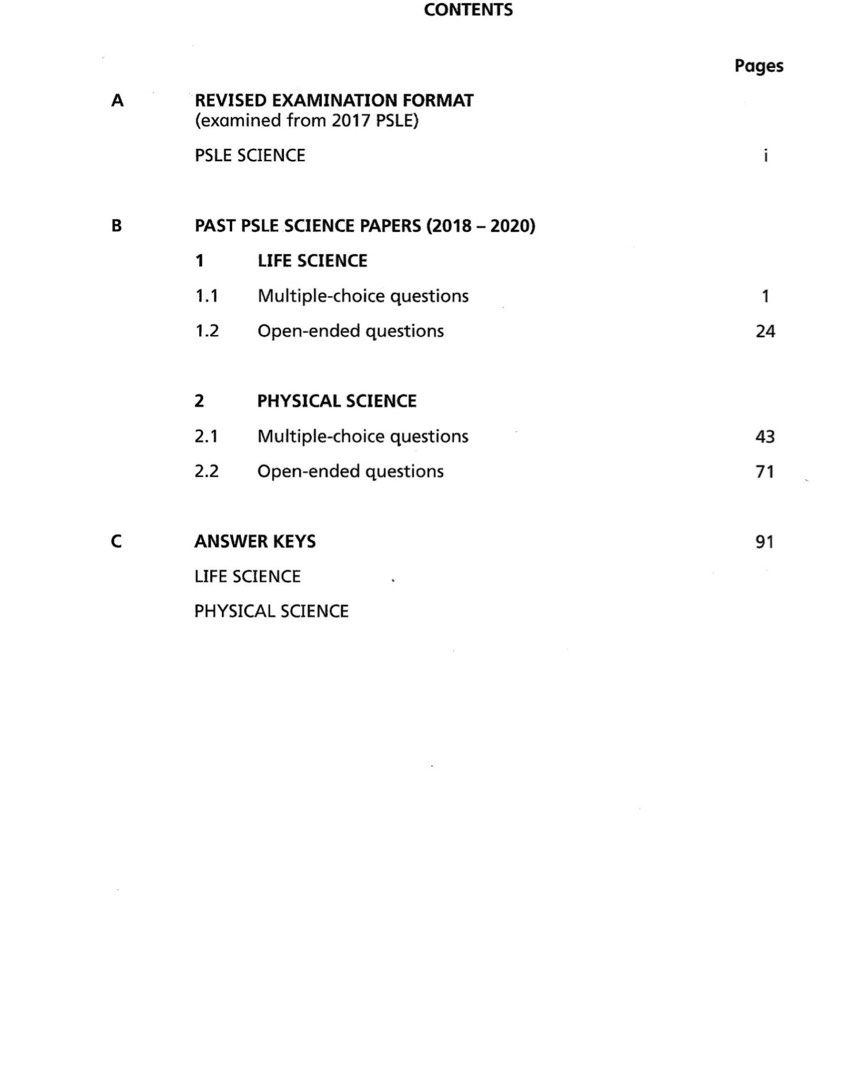 PSLE SCIENCE PAST YEAR PAPER 2018-2020 TOPICAL, Hobbies & Toys, Books ...