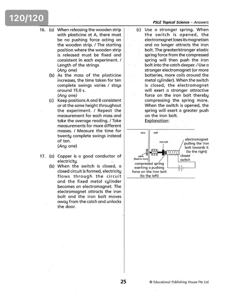 PSLE SCIENCE PAST YEAR PAPER 2018-2020 TOPICAL, Hobbies & Toys, Books ...