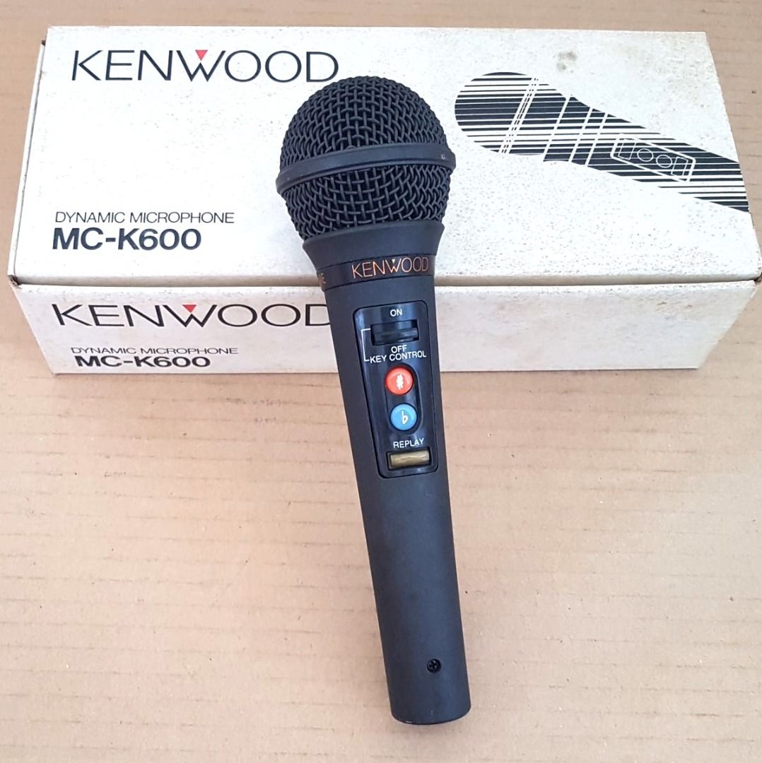 Rare Collectibles, Kenwood Dynamic Microphone, Model MC-K600, Vintage ...