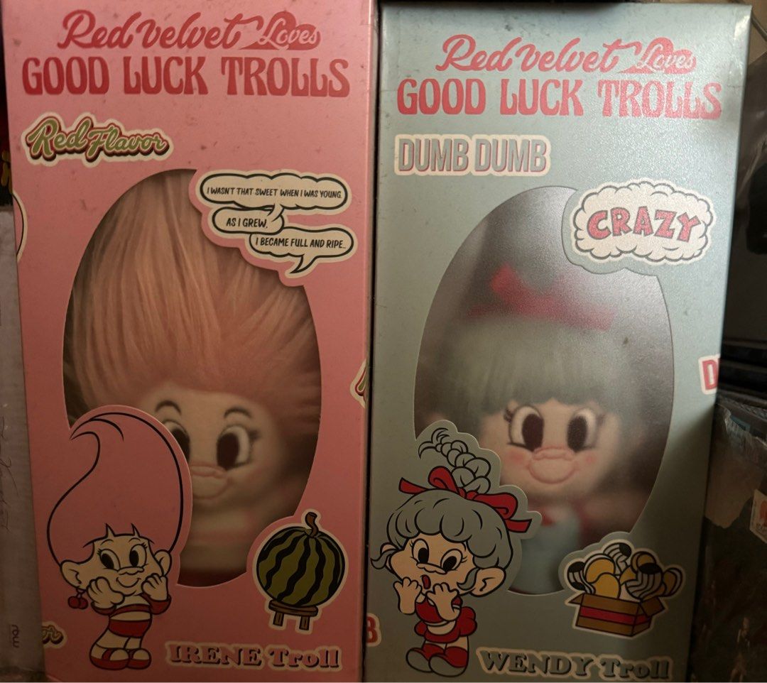 Red Velvet Trolls doll official, Hobbies & Toys, Collectibles ...