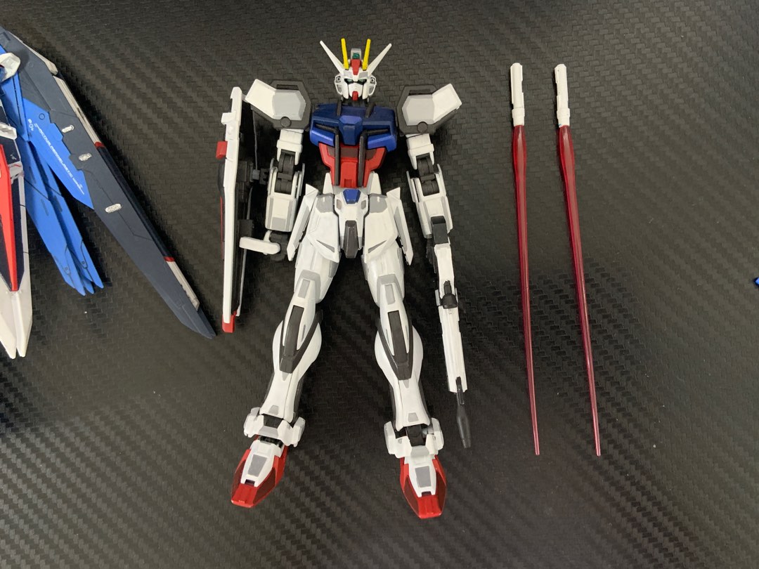 Custom HG Strike Rouge + Scraps, Hobbies & Toys, Toys & Games on Carousell