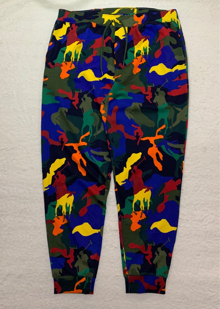 RL Ralph Lauren - Multi Colored Camou Jogger, Luxury, Apparel on Carousell