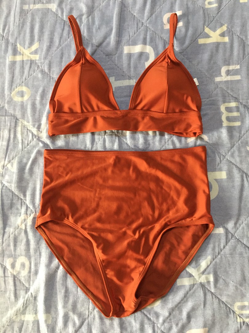 Rust Swimsuit Set, Women's Fashion, Swimwear, Bikinis & Swimsuits on ...