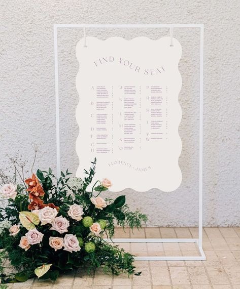 Scallop Seating Chart Signage, Hobbies & Toys, Stationery & Craft ...