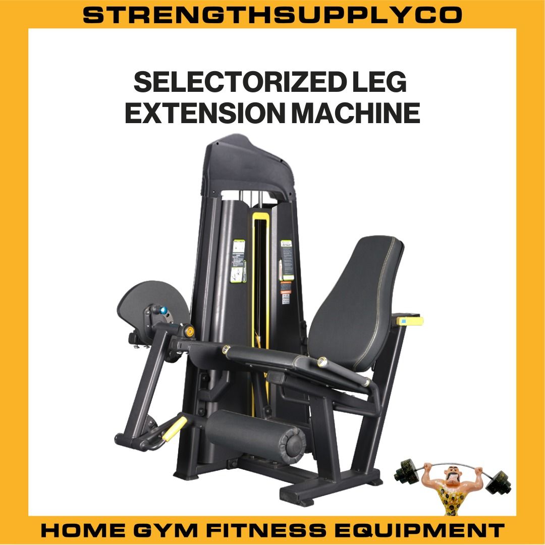 Selectorized Leg Extension Machine, Sports Equipment, Exercise ...