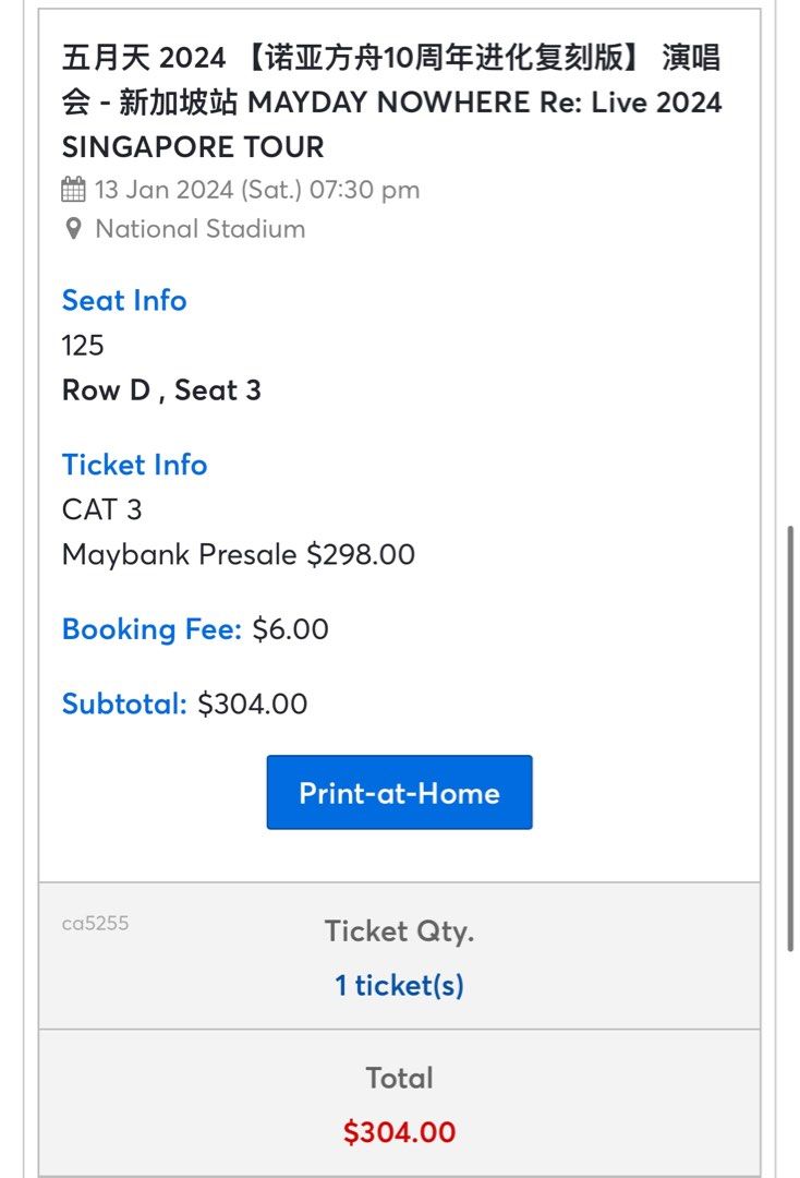 Selling 2X Mayday 2024 Concert, Tickets & Vouchers, Event Tickets on ...