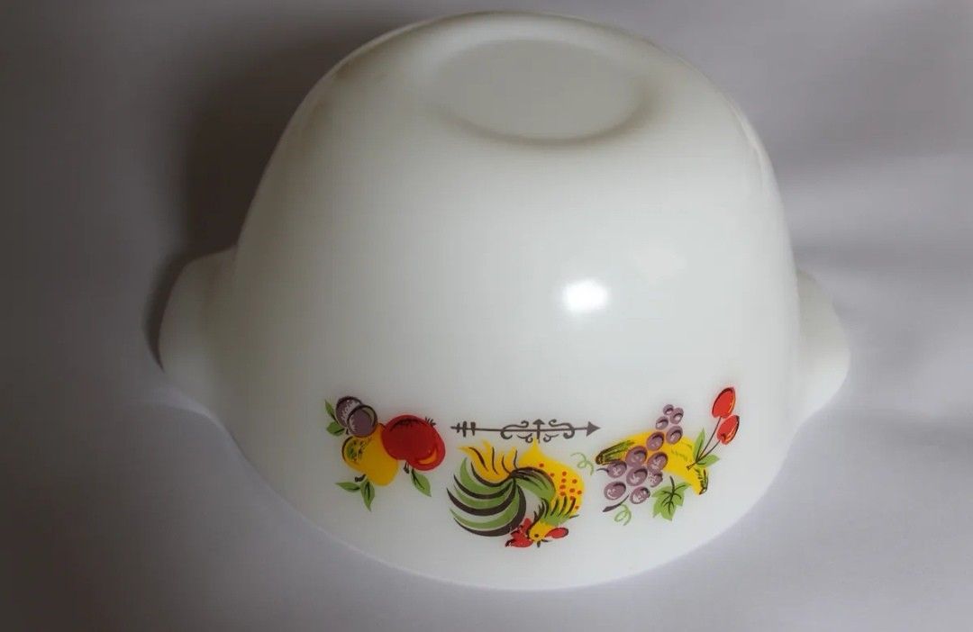 Set of 3 Vintage Chanticleer Anchor Hocking Fire King Rooster Nesting ...