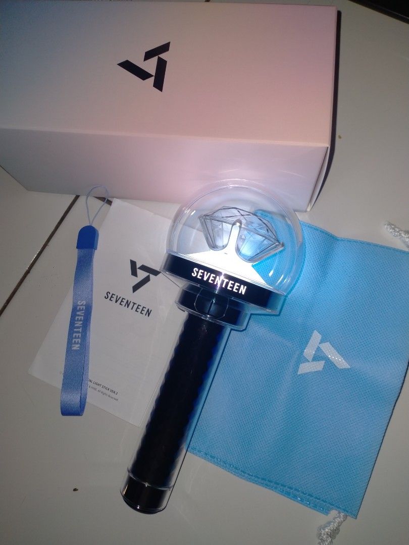 SEVENTEEN LIGHTSTICK CARATBONG V3, K-Wave di Carousell