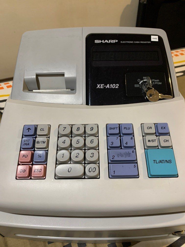 Sharp Electronic Cash Register XE-A102, Computers & Tech, Office ...