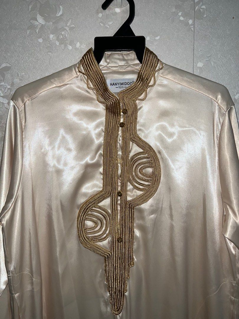 Silky Arabic Throbe, Men's Fashion, Muslim Wear, Baju Melayu on Carousell