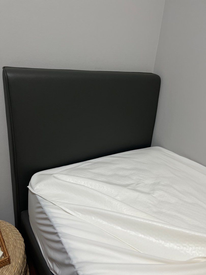 Singe size bed with mattress, Furniture & Home Living, Furniture, Bed ...