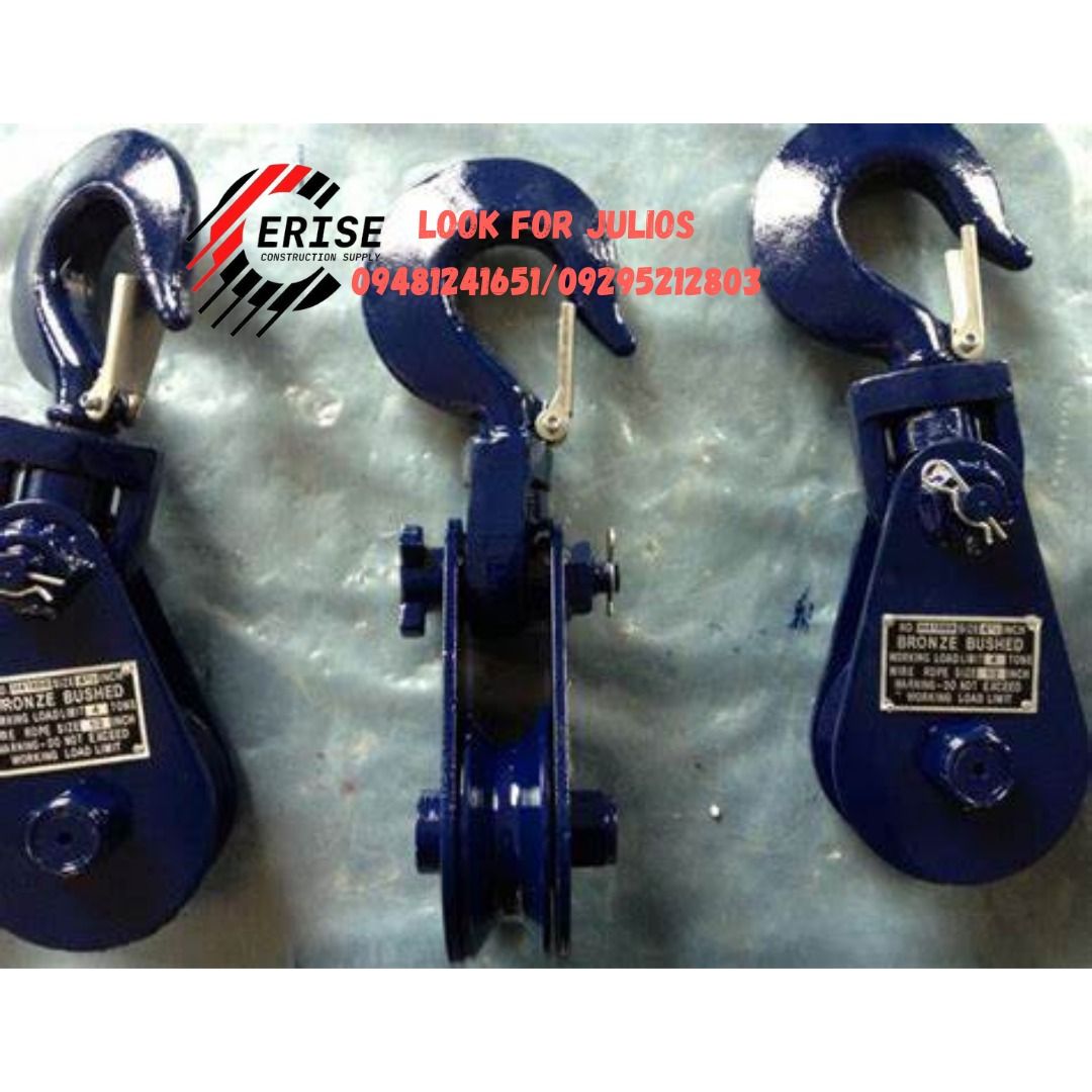 Single Wheel Marine Pulley Block With Hook Or With Shackles 2tons ...