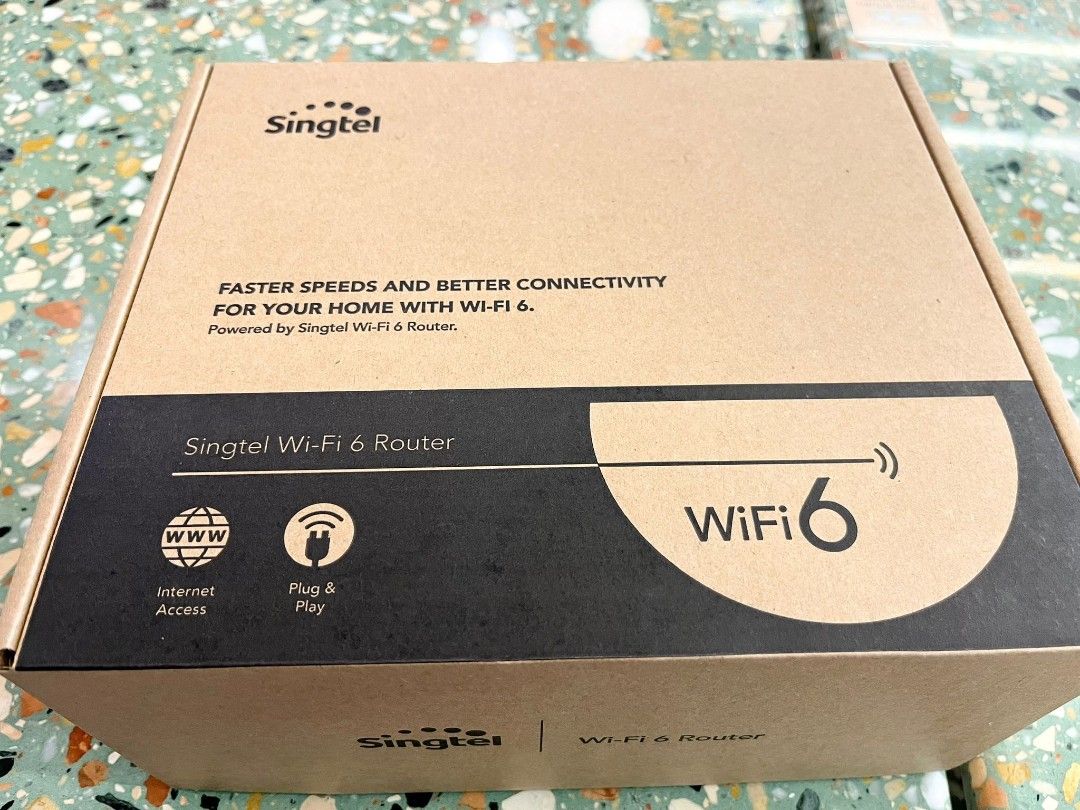 SingTel Wi-Fi 6 Router, Computers & Tech, Parts & Accessories, Networking on Carousell