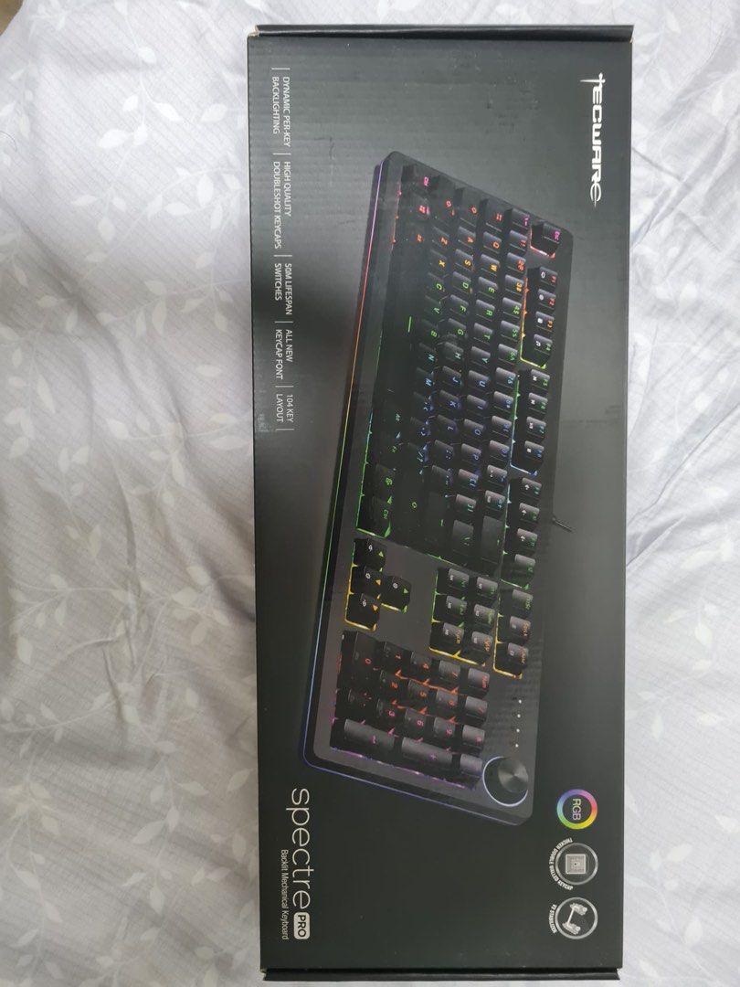 Spectre pro backlit mechanical keyboard (tecware), Computers & Tech ...
