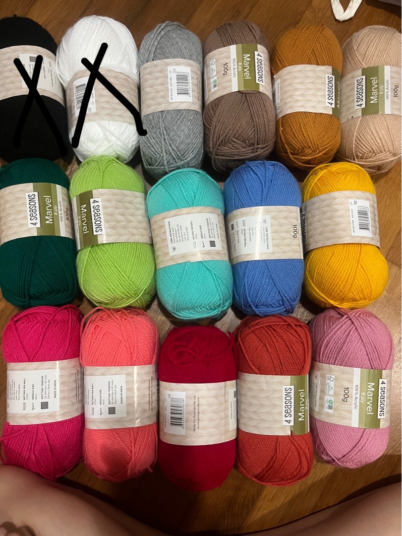 Spotlight Marvel Acrylic Yarn 8ply, Hobbies & Toys, Stationery & Craft ...