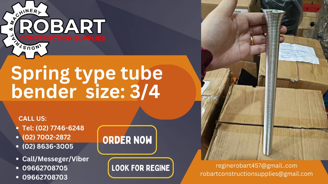 Spring type tube bender size: 3/4, Commercial & Industrial ...