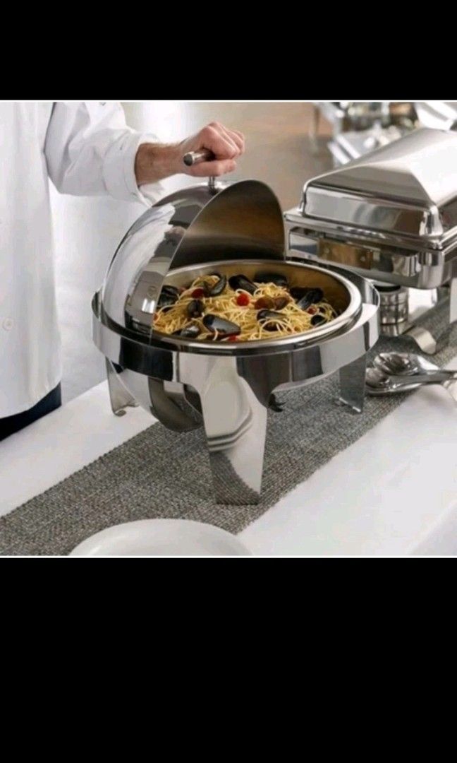 Stainless Steel Buffet Tray Chafer Catering Set, TV & Home Appliances ...