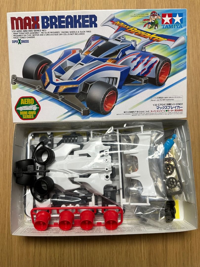 Tamiya 19601 1/32 Mini 4WD Max Breaker (Super X Chassis), 興趣及遊戲, 玩具 ...